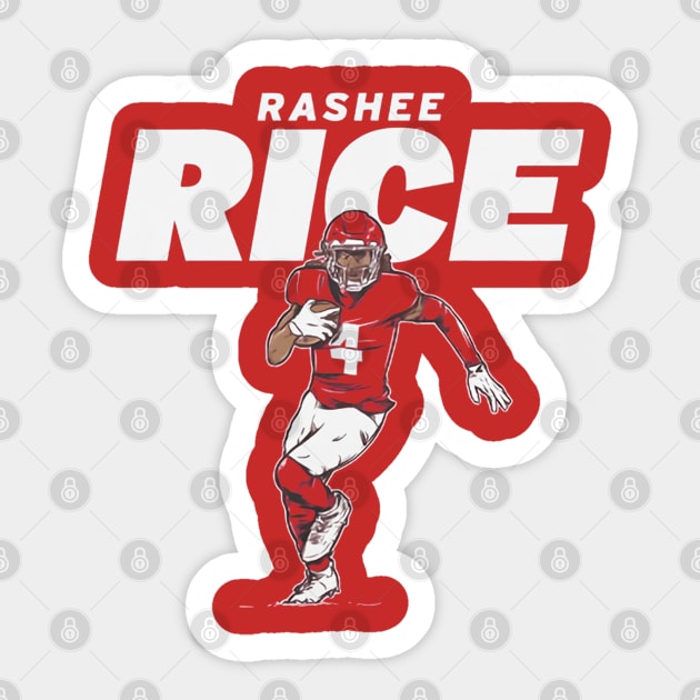 Rashee Rice Name & Pose - Rashee Rice - Sticker | TeePublic